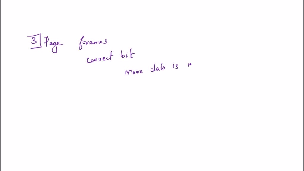SOLVED Operating System memory How To Calculate The Following How To