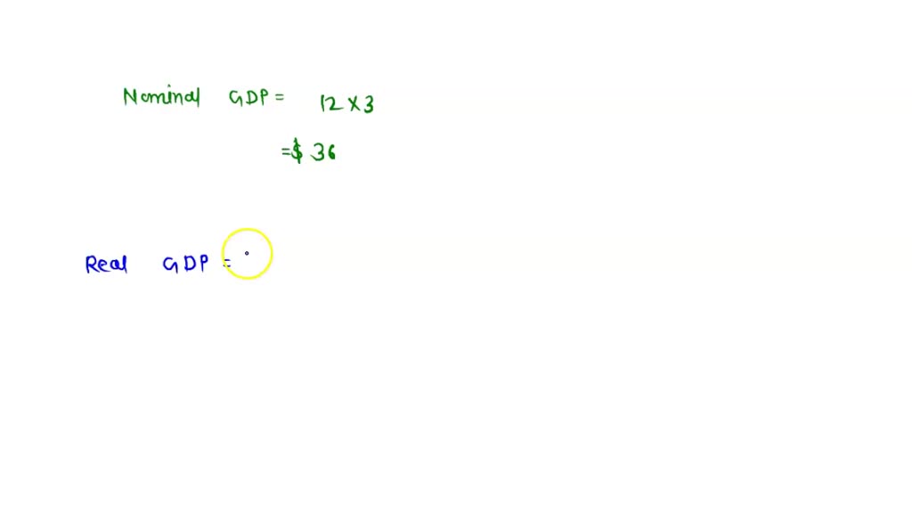 SOLVED: An economy produces 10 cookies in year one at a price of 2 per ...