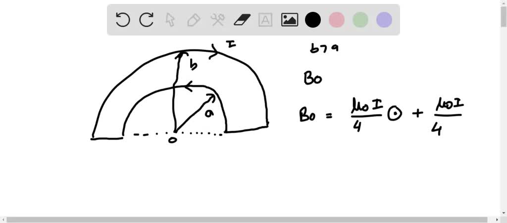 SOLVED:AdoD of wire in the shape Of two concentric semicircles a5 shown: (Figure The inner ...