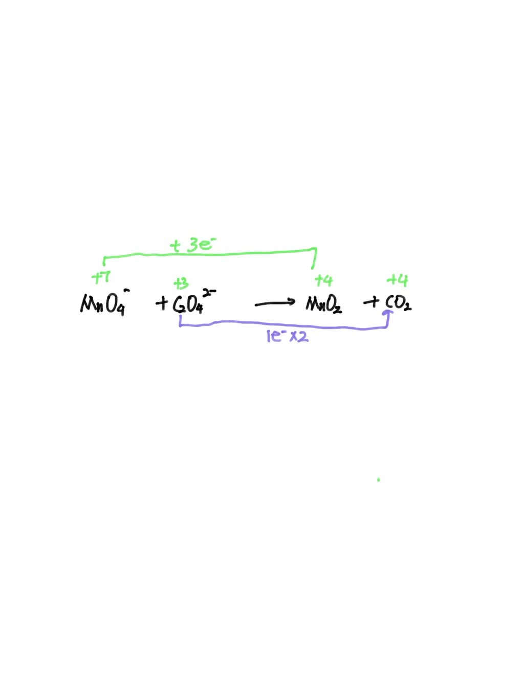 SOLVED: 6. Balance the following reaction in basic solution (show step ...