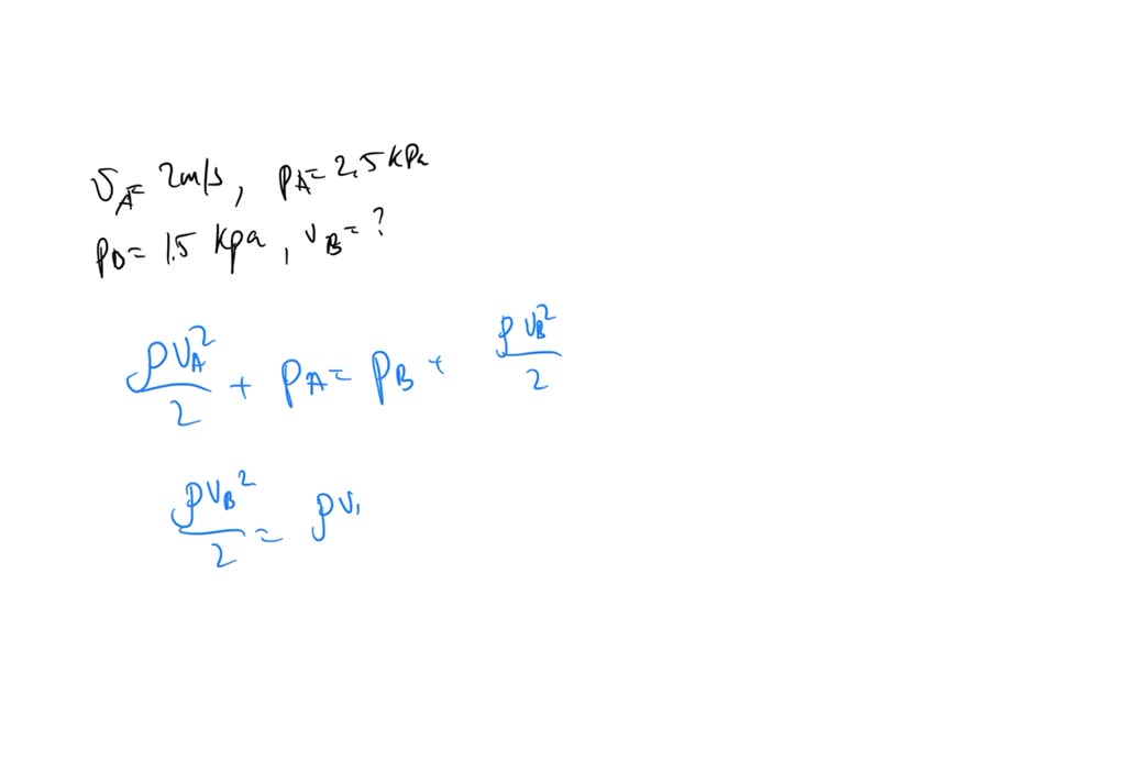Water flows at a steady velocity through a horizontal pipe with a ...