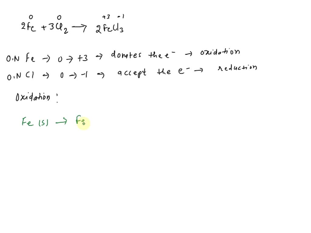 SOLVED: Study this chemical reaction: 2Fe + 3I2 —> 2FeI3. Then, write ...