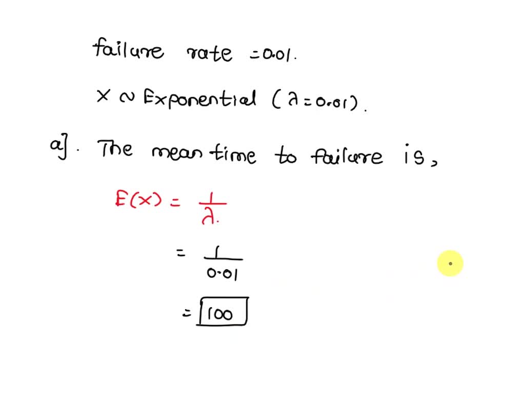 SOLVED: A certain type of device has an advertised failure rate of 0.01 ...