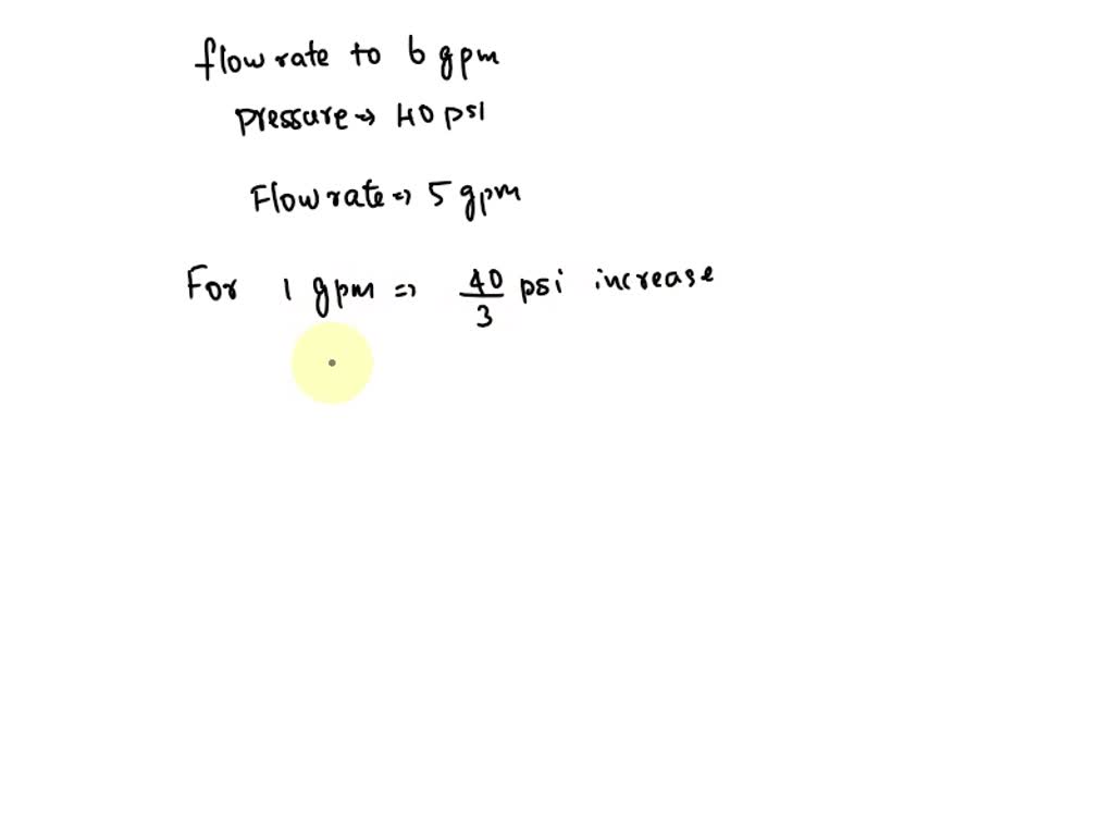 SOLVED: You take some measurements on an irrigation system and find ...