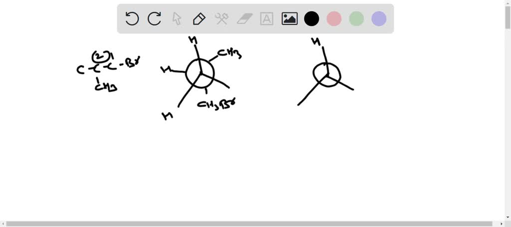 SOLVED: Draw two Newman projections of 1-bromo-2-methylpropane looking ...