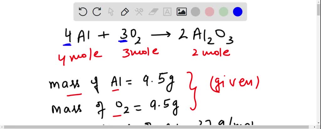 SOLVED: The oxidation of aluminium is a pretty common reaction and ...