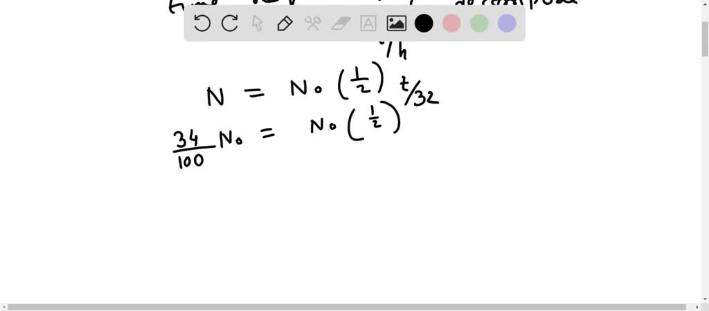 SOLVED: Consider a certain type of nucleus that has a half-life of 32 ...