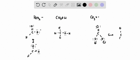 I Compare the carbon-oxygen bond lengths in the formate ion, HCO2 ...