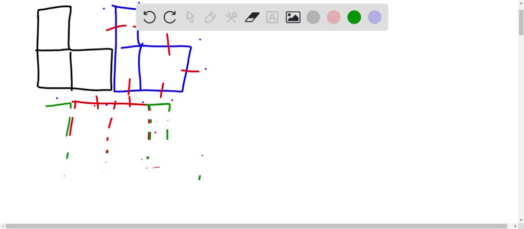 SOLVED: The L-shape pictured is formed from three squares each cm on ...