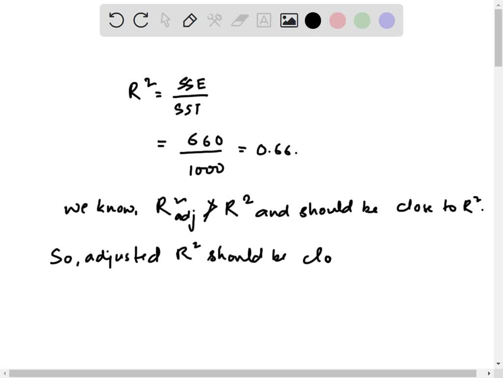 Solveda Multiple Regression Model With Four Explanatory Variables Is Estimated Using 25