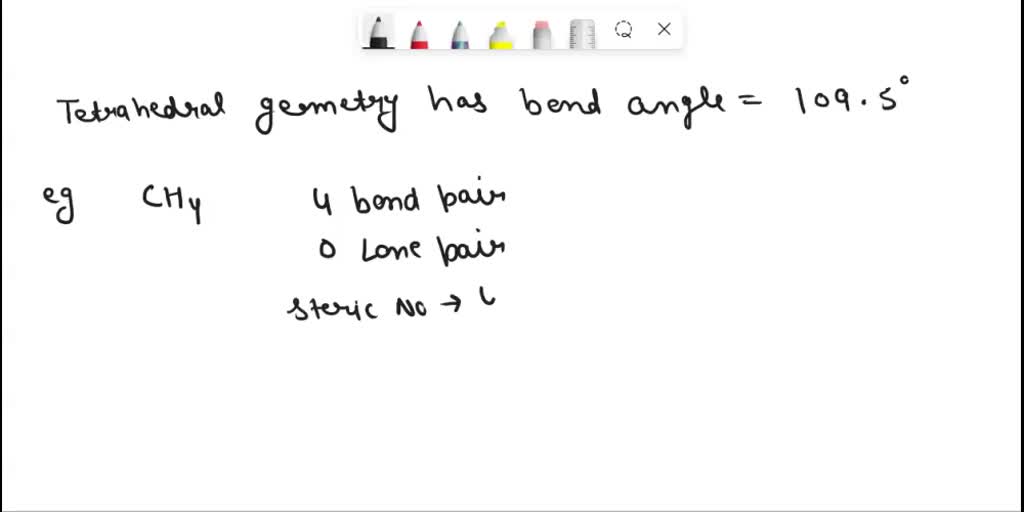 SOLVED: A bond angel of 120 degrees is associated with which geometry ...