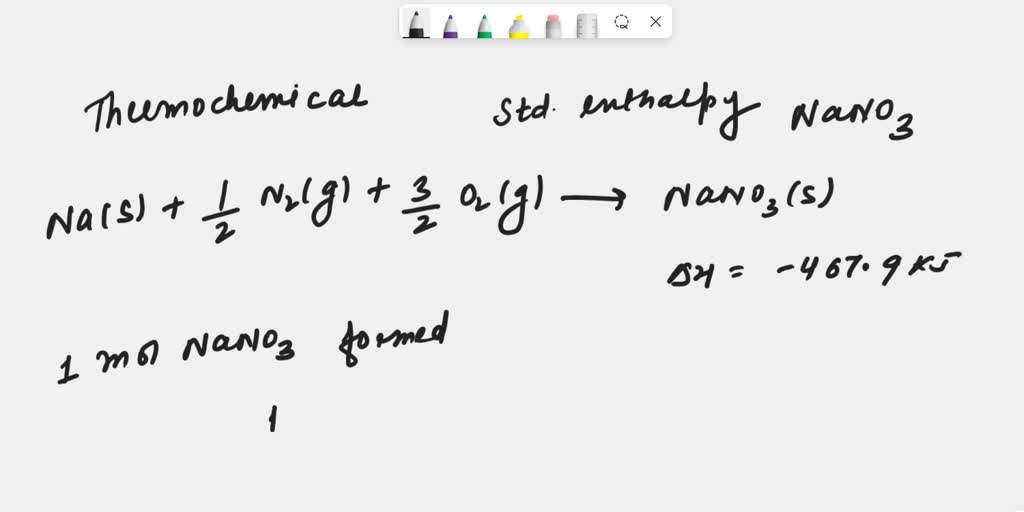 SOLVED: The thermochemical equation which is associated with the ...