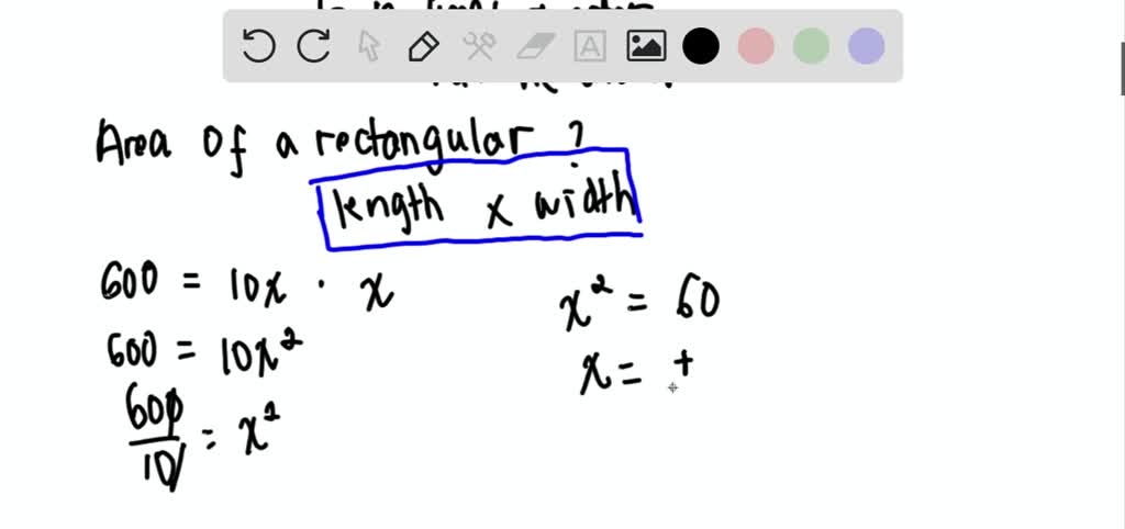 SOLVED: A rectangular lot is 60 yards wide and 90 yards long Give the ...