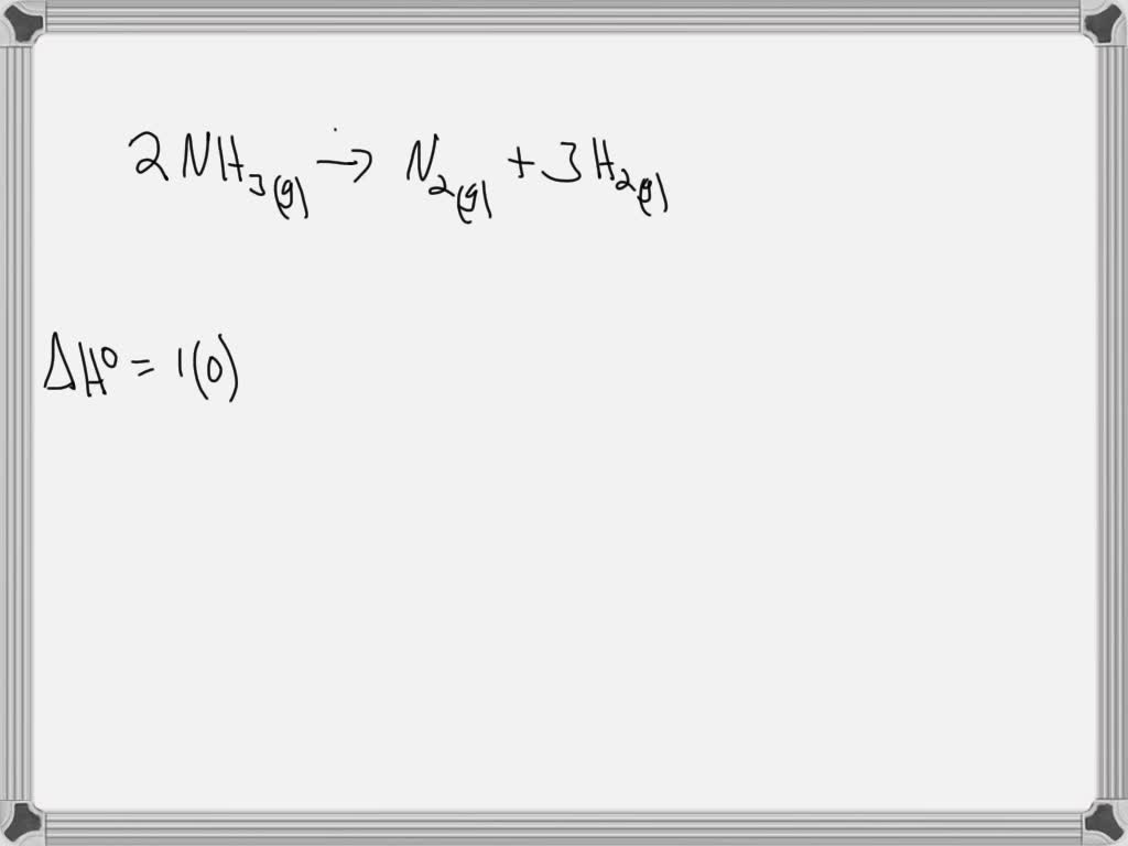 SOLVED: Calculate the heat of reaction Î”H for the following reaction ...