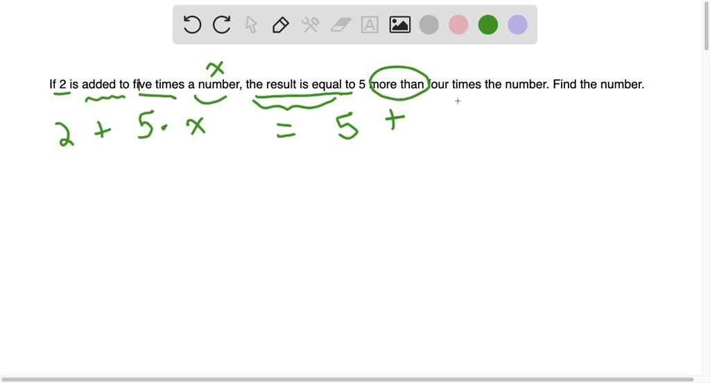 Two Times A Certain Number Is Subtracted From 25 And The Result Is The