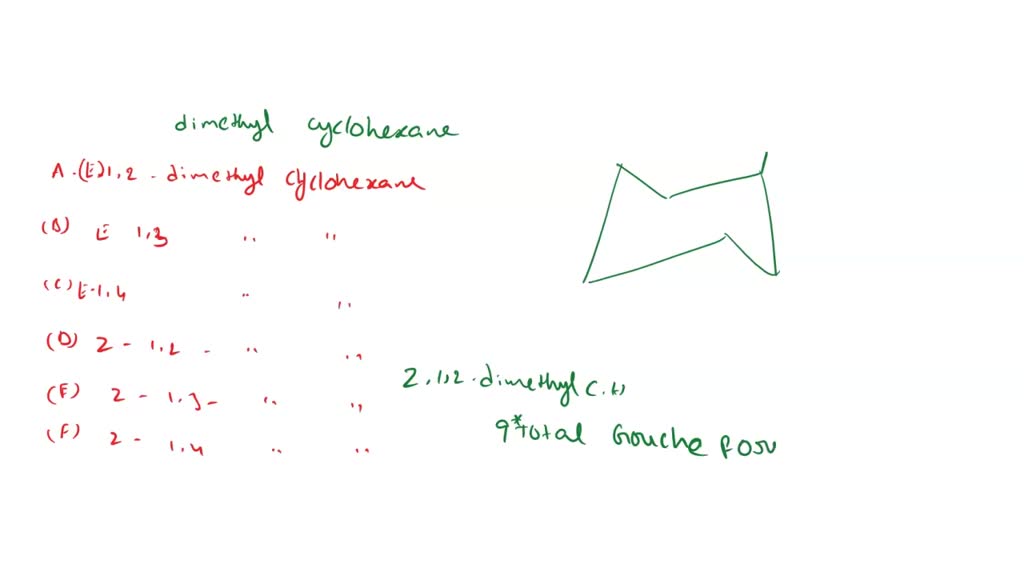 SOLVED: 'calculate the number of gauche interactions and determine ...