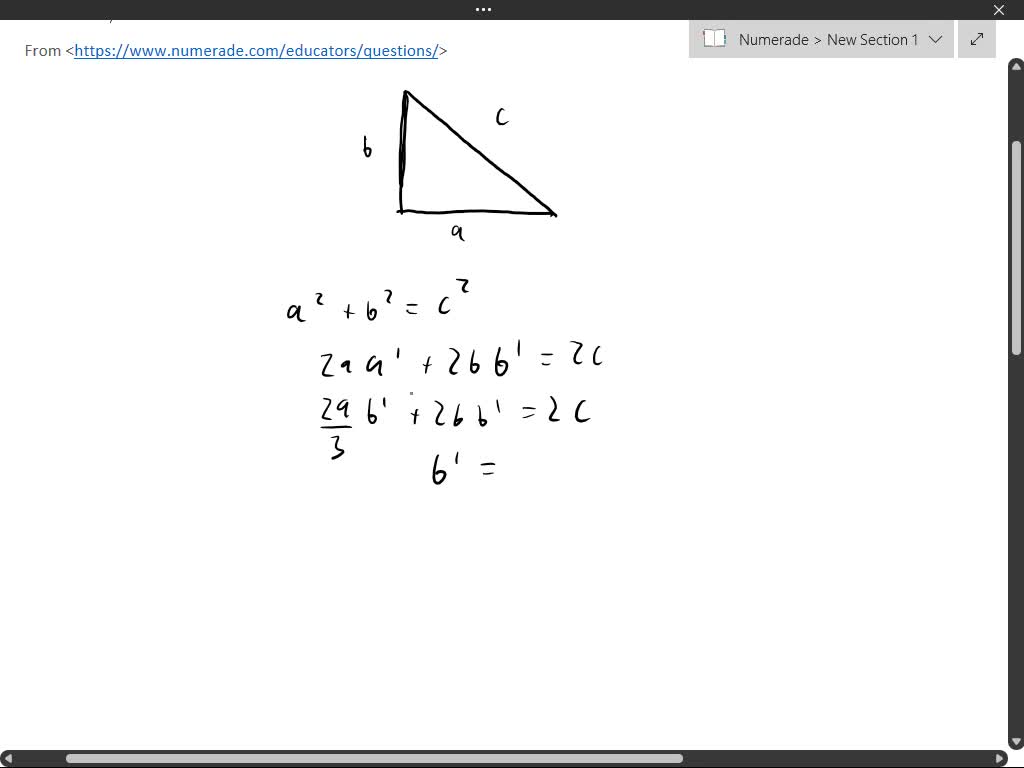 SOLVED: a triangle has sides a, b and c, and its sides are increasing ...