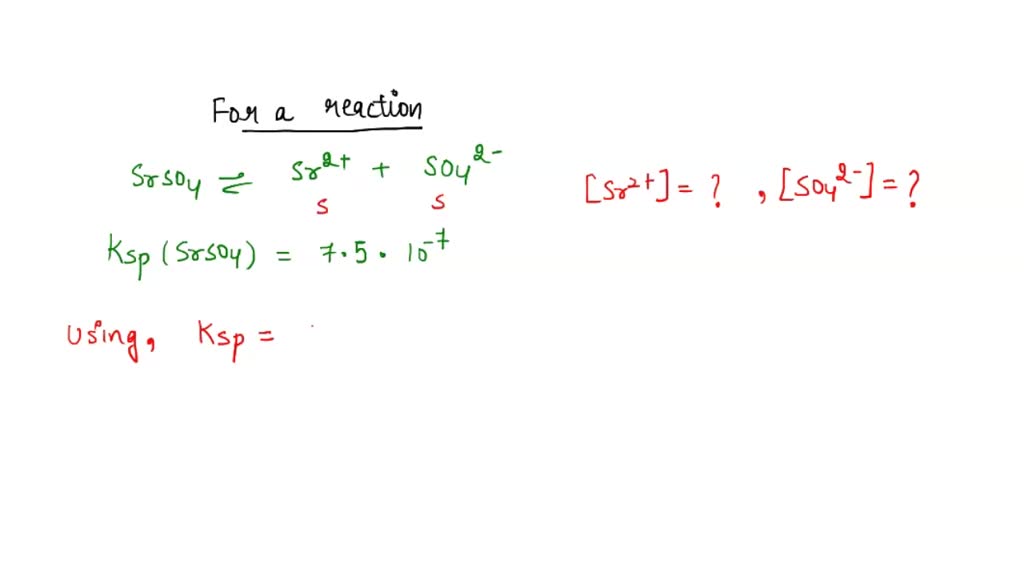 A mixture of solid SrSO4 and solid BaSO4 is shaken up with water until ...