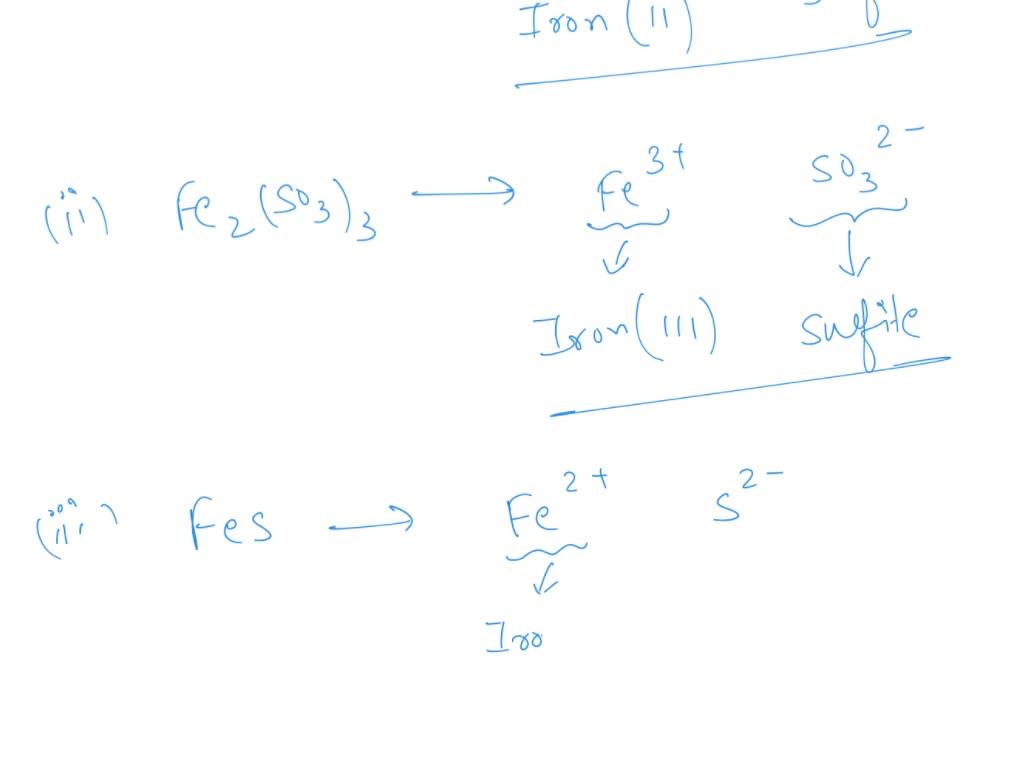 SOLVED: 'Which formulalname pair is incorrect? FeSO4 iron(II) sulfate ...
