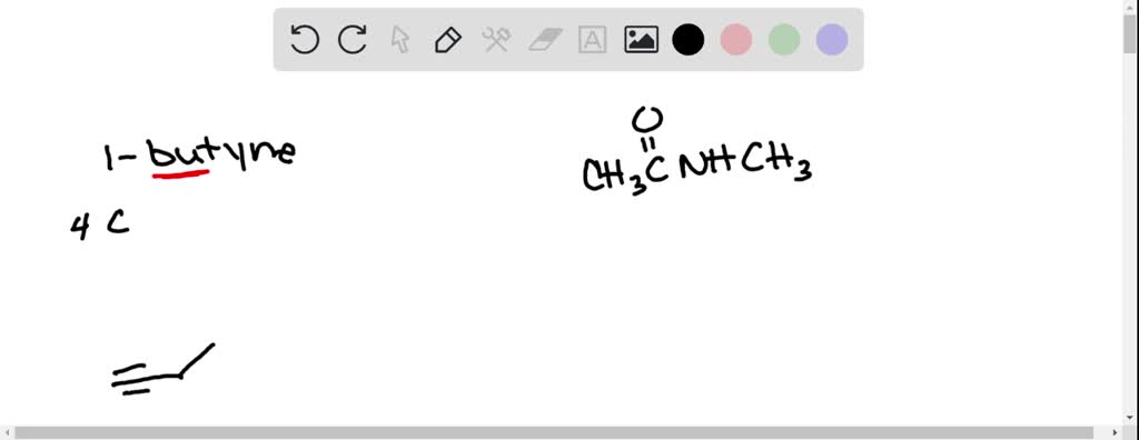 SOLVED: The compound 1- butyne contains all single bonds ring structure ...