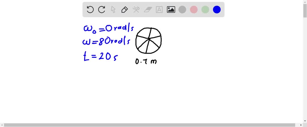 SOLVED: A 70cm diameter grinding wheel rotating st 1200rpm is brought ...