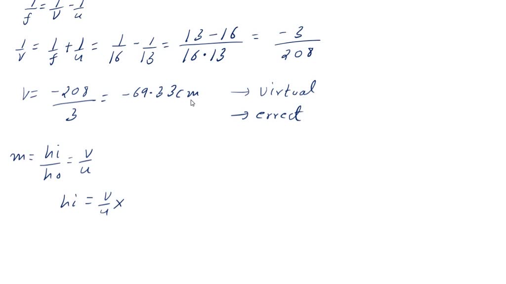 SOLVED: A converging lens has a focal length of magnitude 16.0 cm. Two objects A and B having ...