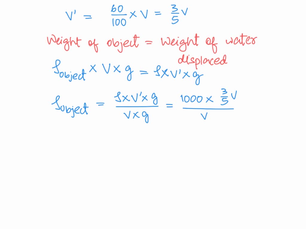 SOLVED:A rectangular object weighs 400 N: It displaces a volume of ... SOLVED:A rectangular object weighs 400 N: It displaces a volume of ...