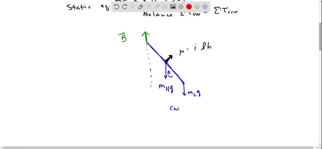 SOLVED:The rectangular loop of wire shown in $\textbf{Fig. P27.69}$ has a mass of 0.15 g per ...