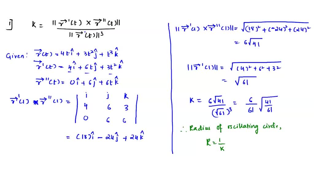 SOLVED: 1A) Find the radius of curvature for the curve y = 2sin(2x) at the point (Ï€/12,1). 1B ...