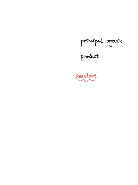 Pts 1 predict the principal organic product of each of the...