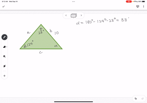 In a triangle assume a is opposite side a b opposite side b...