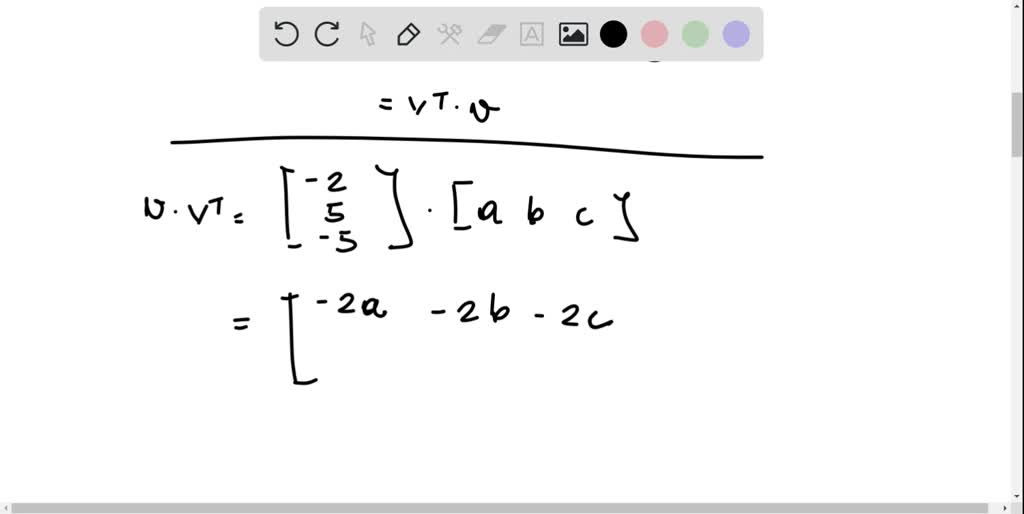 VIDEO solution: Texts: View vectors in R^n as n x 1 matrices. For u and ...
