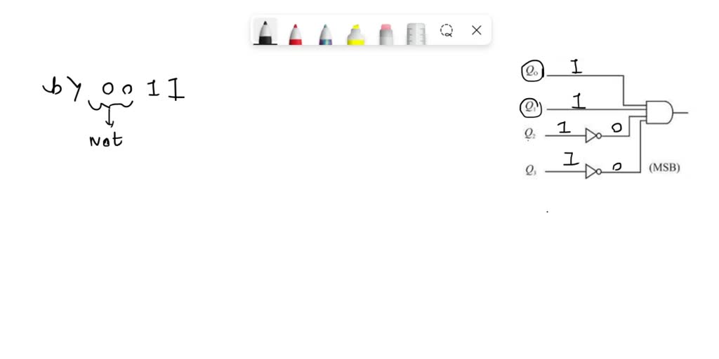 SOLVED: '(Short-answer Question) Given a BCD decade counter with only the Q outputs available ...
