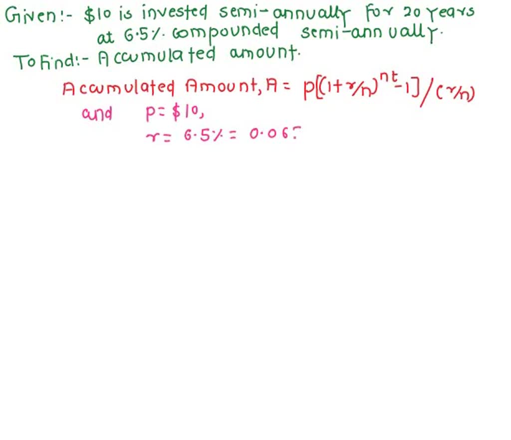 SOLVED: Use the ordinary annuity formula shown to the right to ...