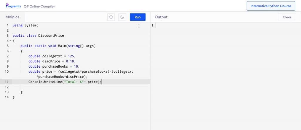 SOLVED: Write a program using Visual Studio C#. The average cost of a ...