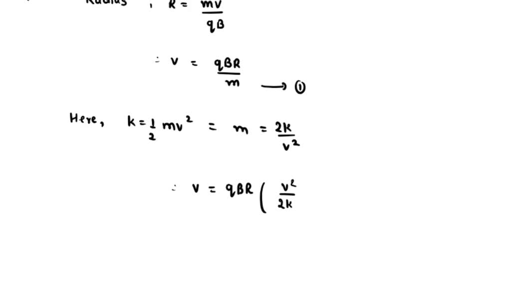 SOLVED: A certain ion has a charge The ion moves with a kinetic energy K in a circular path of ...