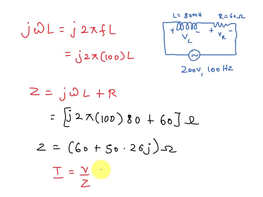 Solved A Coil Of Inductance 80 Mh And Resistance 600 Î© Is Connected