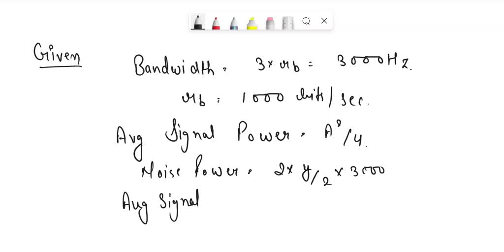 Solved Problem 18 Binary Data Has To Be Transmitted Over A Telephone Link That Has A Usable