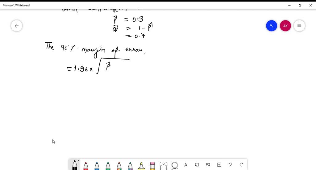 SOLVED: Calculate the margin of error in estimating a binomial ...