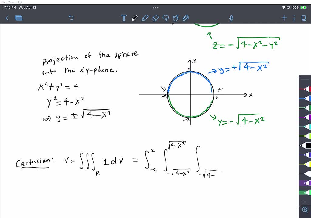 SOLVED: Using spherical coordinates, compute the integral of f(p, θ, φ ...