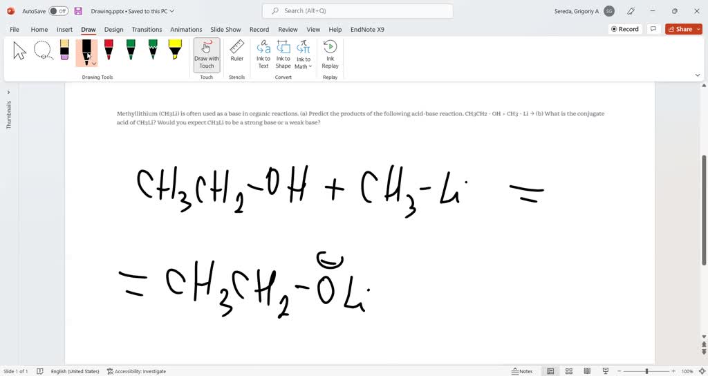 Solved Methyllithium Ch3li Is Often Used As A Base In Organic