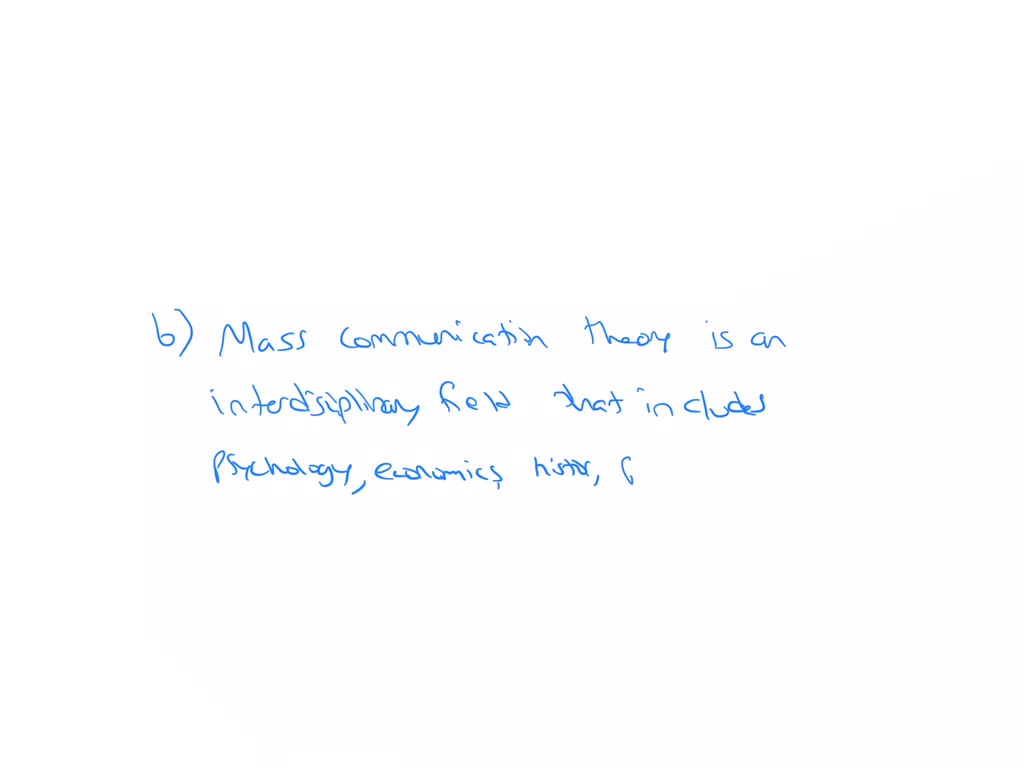 Solved Which Communication Model Recognizes The Influence Of Media And