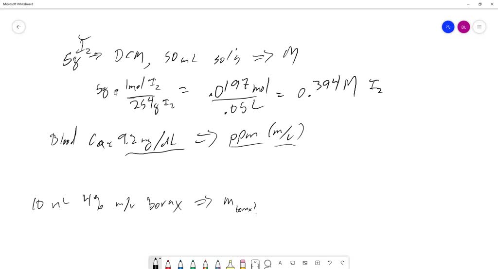 SOLVED: Exercises: Iodine (I2) dissolves in dichloromethane (CH2Cl2) to ...