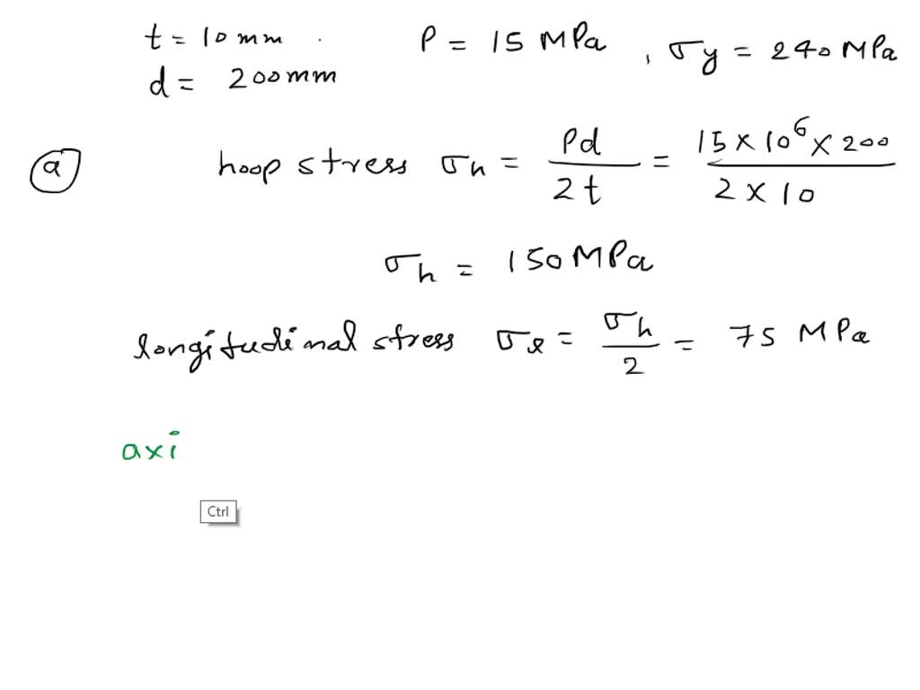 Q1a) Using Lamé's equations, show that the maximum circumferential ...