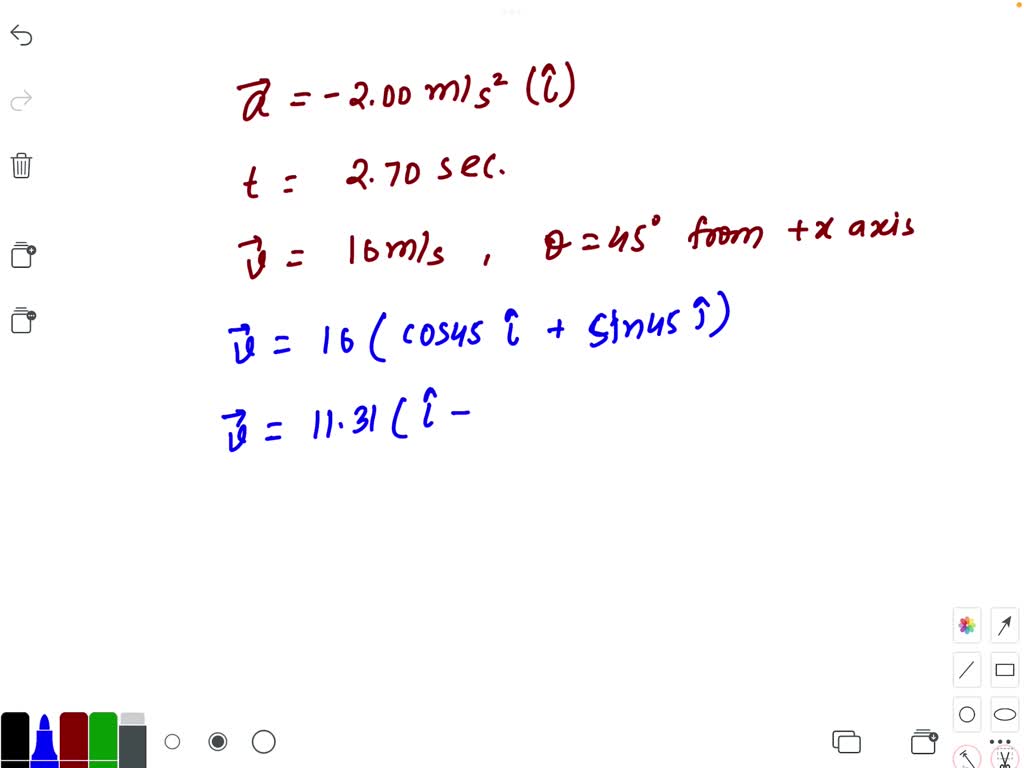 Solved An Object Experiences A Constant Acceleration Of 2 0 M S 2