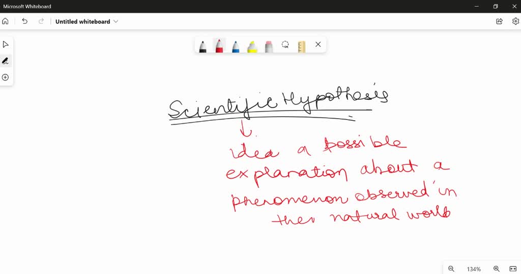 SOLVED: A defining characteristic of a scientific hypothesis is that it ...