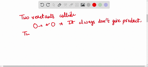 SOLVED:Chemical reactions occur when reactants collide. What are two ...