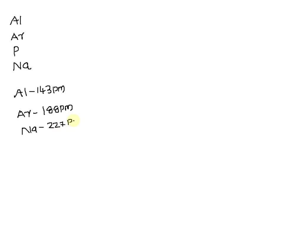 SOLVED: Using only the periodic table arrange the following elements in ...