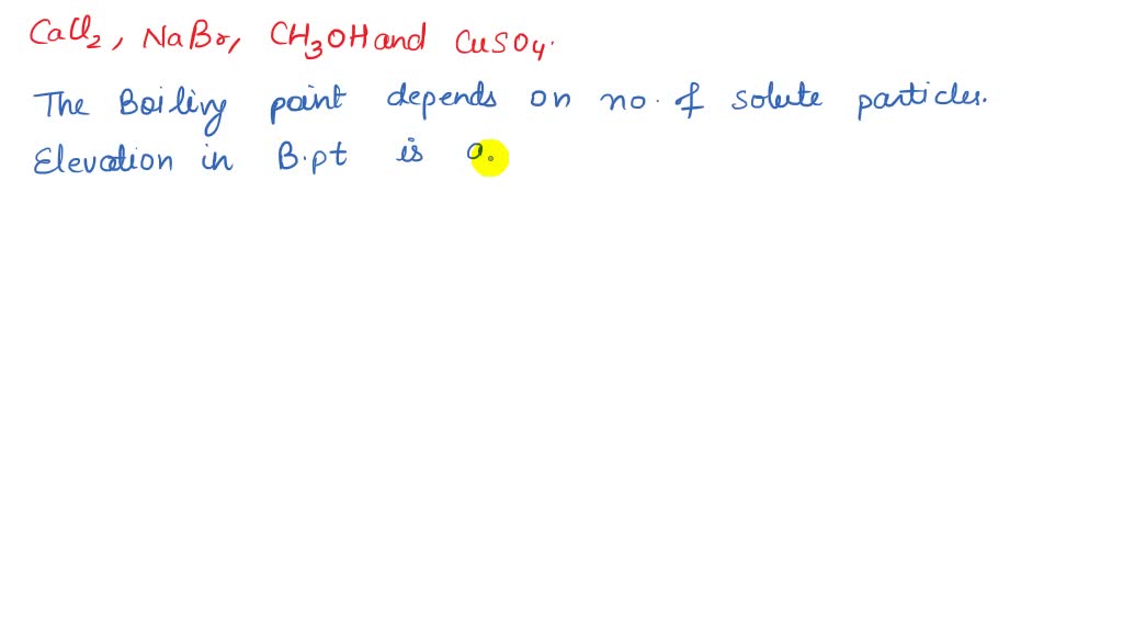 Which solute produces the highest boiling point in a 0.15 m aqueous ...