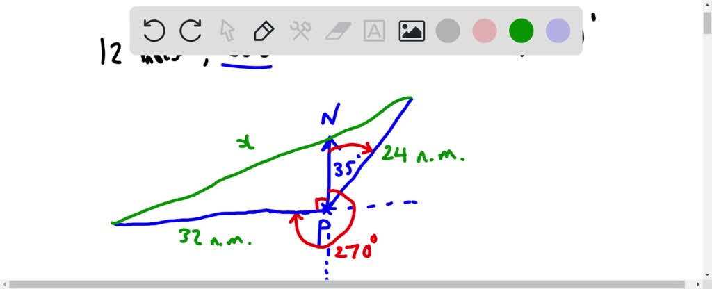 Two ships leave a port at the same time. Ship A sails 12 knots on a ...